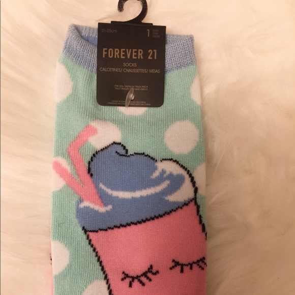 Forever 21 | Other | Forever 2 Socks Slurpee Print One Size Cotton ...